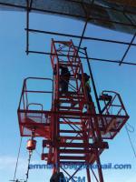 China 2x1 Ton Electric Construction Material Hoist Wire Rope 23.5m/min 56m Lifting Height for sale