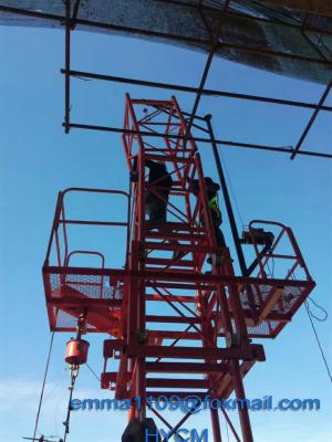 China 2x1 Ton Electric Construction Material Hoist Wire Rope 23.5m/min 56m Lifting Height for sale
