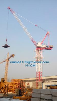 China 6t Load Luffting Tower Crane D4015 Top Slewing Type 40mts Lifting Jib for sale