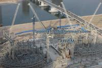 China QTD125 Luffing Tower Crane 10t Load Capacity For High Buildings Construction for sale
