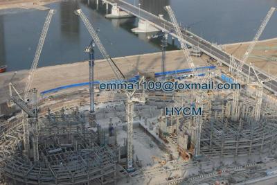 China QTD125 Luffing Tower Crane 10t Load Capacity For High Buildings Construction for sale