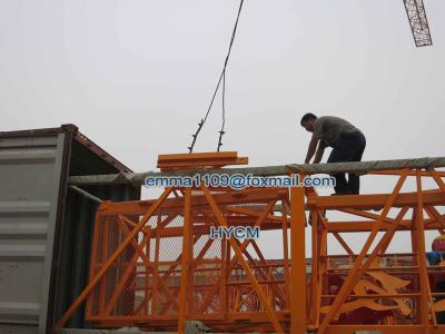 China QTZ63 TC5013 Topkit Tower Crane 5t Capacity 50m Jib Fixed Hammer Head for sale