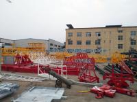 China PT6013 Flattop Tower Crane Fixing Hydraulic Climbing Type 148ft Height for sale
