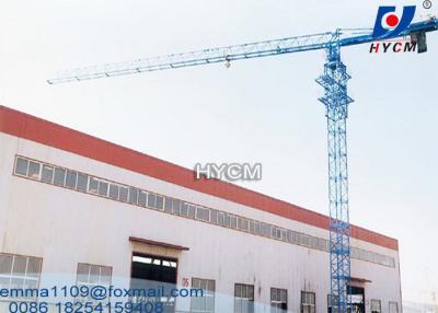 China QTZ100 PT6013 Flattop Tower Crane Tip load 1.3tons Max. Load 8tons for sale