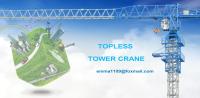China QTZ100 PT6013 Flattop Tower Crane Tip load 1.3tons Max. Load 8tons for sale