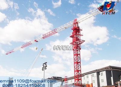 China QTP6013 Flattop Tower Crane 60m Jib 8t Load 1.6x3m Mast Sections for sale