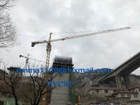 China 6 Ton QTZ5015 Top Slewing Tower Crane 55m Boom 40m Freestanding Height for sale