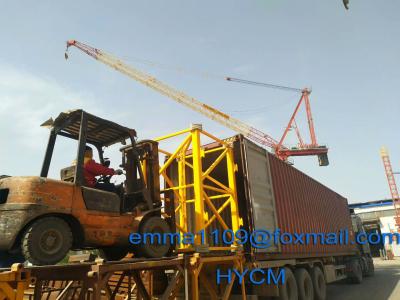 China Topkit Tower Crane QTZ80 TC5015 50m Jib 1.5t Tip Load 6t Max Load 40m Height for sale