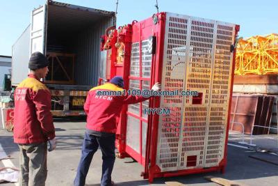 China SC100 Single Cage Construction Hoist 1000kg 36m/min High Rise Material Lift for sale