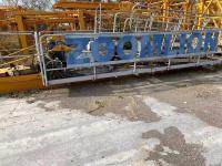 China Zoomlion 6012 Used Tower Crane - 60m Working Radius, 6T Max Load Capacity, 2.8m Mast Section for sale