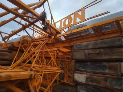 China Zoomlion 6015 Used Tower Crane with 60m Work Boom, 8T Capacity and 45m Free Height for sale