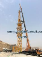 China 12t Topkit Tower Crane TC7032 70m Jib 7.5m Base Mast 380V 50Hz for sale