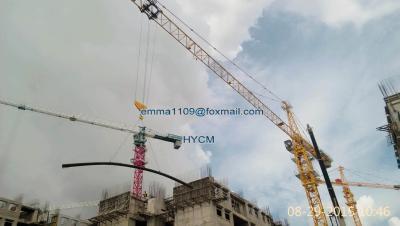 China TC7032 Topkit Tower Crane 70m Jib 12t Max Load 2500KNm Rated Moment for sale