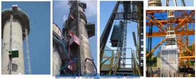 China OEM SC50 Construction Hoist 500kg Capacity 33m/min Speed 150-500m Height for sale