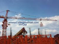 China QTZ5015 8T Tower Crane 50m Jib 1.5t Tip Load 45m Free Height Fixed Base for sale