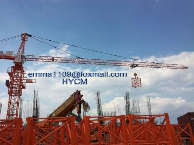 China QTZ5015 8T Tower Crane 50m Jib 1.5t Tip Load 45m Free Height Fixed Base for sale