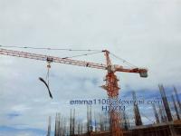 China QTZ5015 8T Tower Crane 50m Jib 1.5t Tip Load 45m Free Height Fixed Base for sale