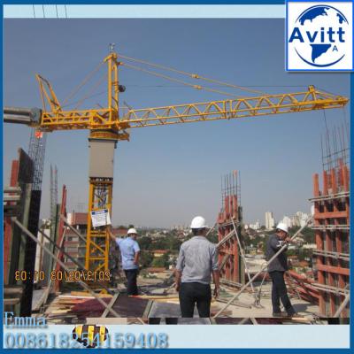China QT10 Inner Climbing Tower Crane with 6m Jib Length and 1 Ton Load Capacity for Construction for sale