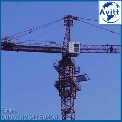 China QTZ6024 Hammer Head Tower Crane 60m Span 2.4t Tip Load Building Construction for sale