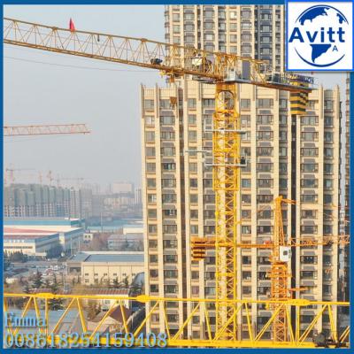 China QTZ250 7022 Topless Tower Crane 12t Capacity 70m Boom 60m Free Standing Height for sale