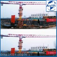 China QTZ250 7022 Topless Tower Crane 12t Capacity 70m Boom 60m Free Standing Height for sale