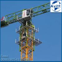 China 10 Tons 5023 Flat Top Tower Crane 50m Working Boom L68 Mast for sale