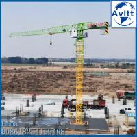 China 10 Tons 5023 Flat Top Tower Crane 50m Working Boom L68 Mast for sale