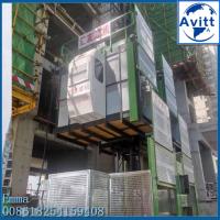 China Customized SC200 200 Building Elevator Slow Middle and High Speed 2T Double Cage for sale