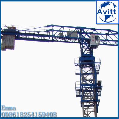 China QTZ125 PT6016 Mobile Tower Crane 60m Boom 10 Ton Capacity 50m Height Industrial Construction Equipment for sale