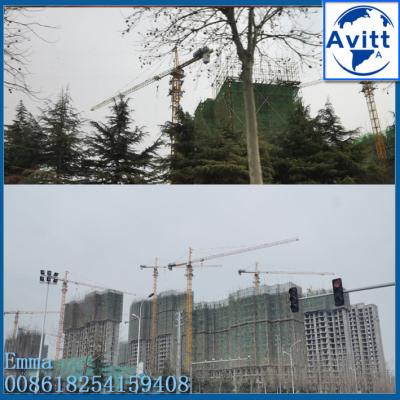 China QTZ4807 Hydraulic Telescopic Climbing Tower Crane 48m Jib 4t Capacity for sale