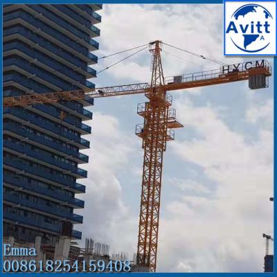 China QTZ160 1600kNm Topkit Tower Crane 12t Capacity 60m Jib for High Rise Building for sale