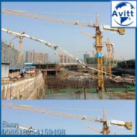 China 10t TC5525 Topkit Tower Crane 55m Boom 182ft Max Load 10 Tons CIF Qatar for sale