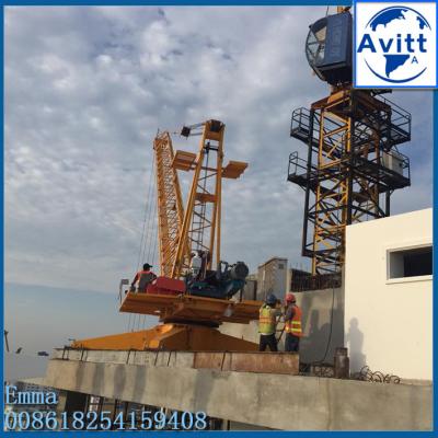 China 6 Ton Derrick Boom Crane QD2420 24m Arm Length 150m Height for Building Construction for sale