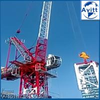 China QTD120 4522 Luffing Tower Crane 6 Tons Max Load 45m Radius for High-Rise Buildings for sale