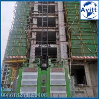 China SC200/200 Double Cage Construction Hoist 4T Capacity 34.4 m/min Speed 150m Height for Building Projects for sale