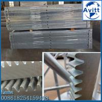 China 40×60×1508 Mast Section Rack for Construction Elevator | 60 Teeth 8M Modulus Gear Rack | HB217-255 Hardness for sale