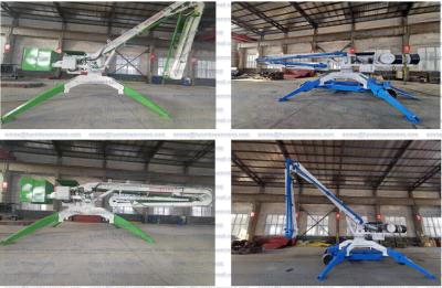 China HGY17 Mobile Hydraulic Concrete Placing Boom 16.5m Reach 380V 20MPa Hydraulic System for sale
