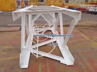 China Potain MC80 Tower Crane Mast Section 3.0m Angle Steel Fishplate 1200mm×1200mm×3000mm for sale