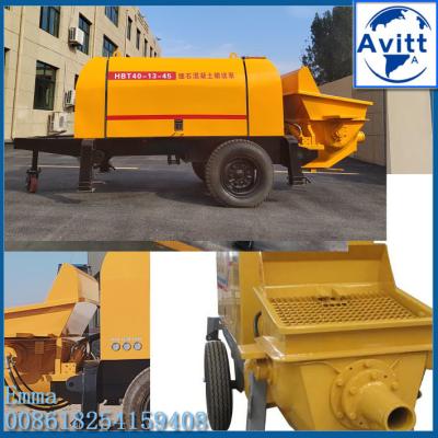 China HBTS40R 40m³/h Electric Trailer-Mounted Concrete Pump with 500m Conveying Distance for sale