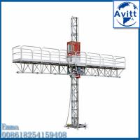 China Safety Euro Design Single Rack Mast Climbing Platform 10m for sale
