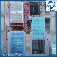 China 4tons VFD Inverter control Rack and Pinion Building Elevator Hoist Low or Middle Speed for sale
