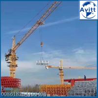 China Qtz63 5510 Topkit Tower Crane Specification 55M Working Jib Length 6tons Load for sale