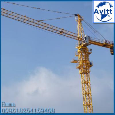 China 8t Topkit Head Tower Crane TC5015 50m Jib Boom for 80m Buildings for sale