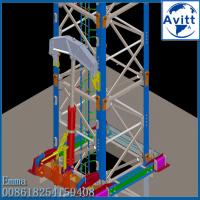 China QTZ40 4 Ton Load Internal Climbing Tower Crane Flat Top Topless Type for sale
