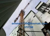 China Hammerhead Tower Crane QTZ125 10 Ton Capacity 60m Jib 50m Height CE ISO for sale