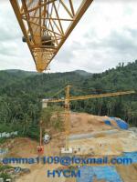 China Hammerhead Tower Crane QTZ125 10 Ton Capacity 60m Jib 50m Height CE ISO for sale
