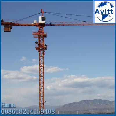 China QTZ63 Hammerhead Tower Crane 5T Load 50m Jib 35.5m Free Height S24 Mast Section for sale