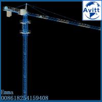 China QTZ63 5t Hammerhead Tower Crane 50m Boom 1.2x3m Mast Section 380V for sale