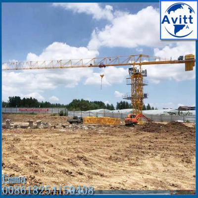 China QTZ40 Flat Top Tower Crane 4 Ton Capacity 40m Jib 27m Freestanding Height for Construction for sale