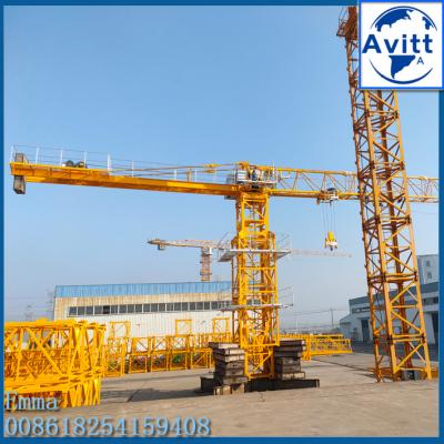 China QTZ40 Topless Tower Crane 40m Radius 4 Ton Capacity with 27m Free Height and 1.2×3m S24 Mast Sections for sale
